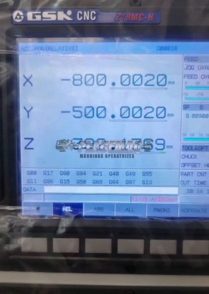 CENTRO DE USINAGEM VMC 850 - 800x500x500 - 2022