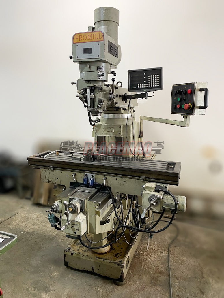 FRESADORA FERRAMENTEIRA ISO40 PROMILL 5 VI COM INVERSOR