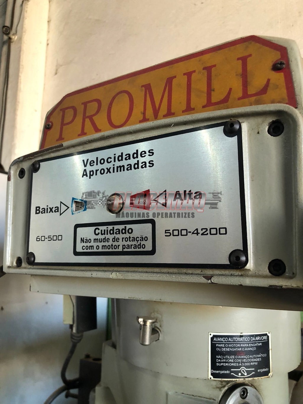 FRESADORA FERRAMENTEIRA PROMILL ISO30 - 2011